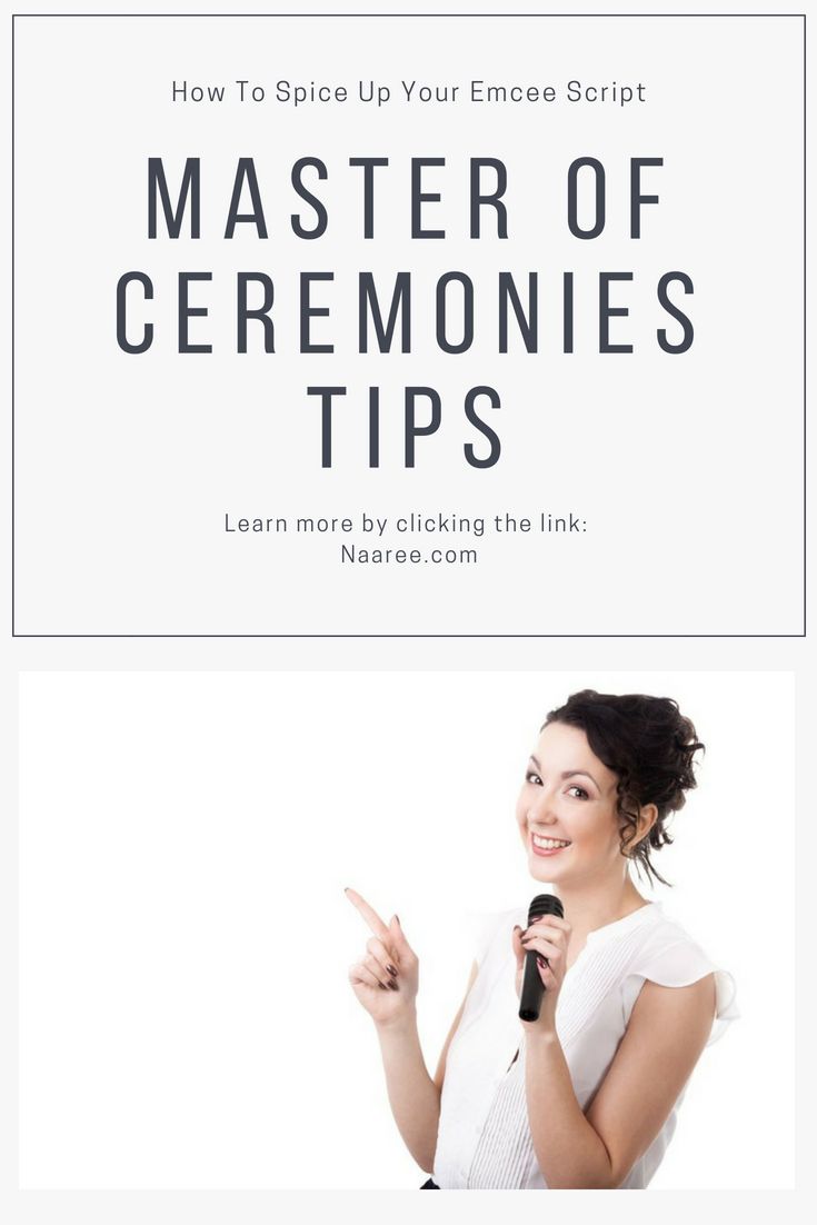 5 Master Of Ceremonies Tips To Spice Up Your Emcee Script